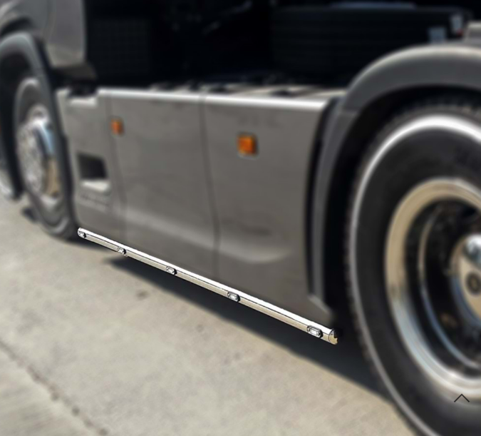 Scania NG stainless steel side protection tubes